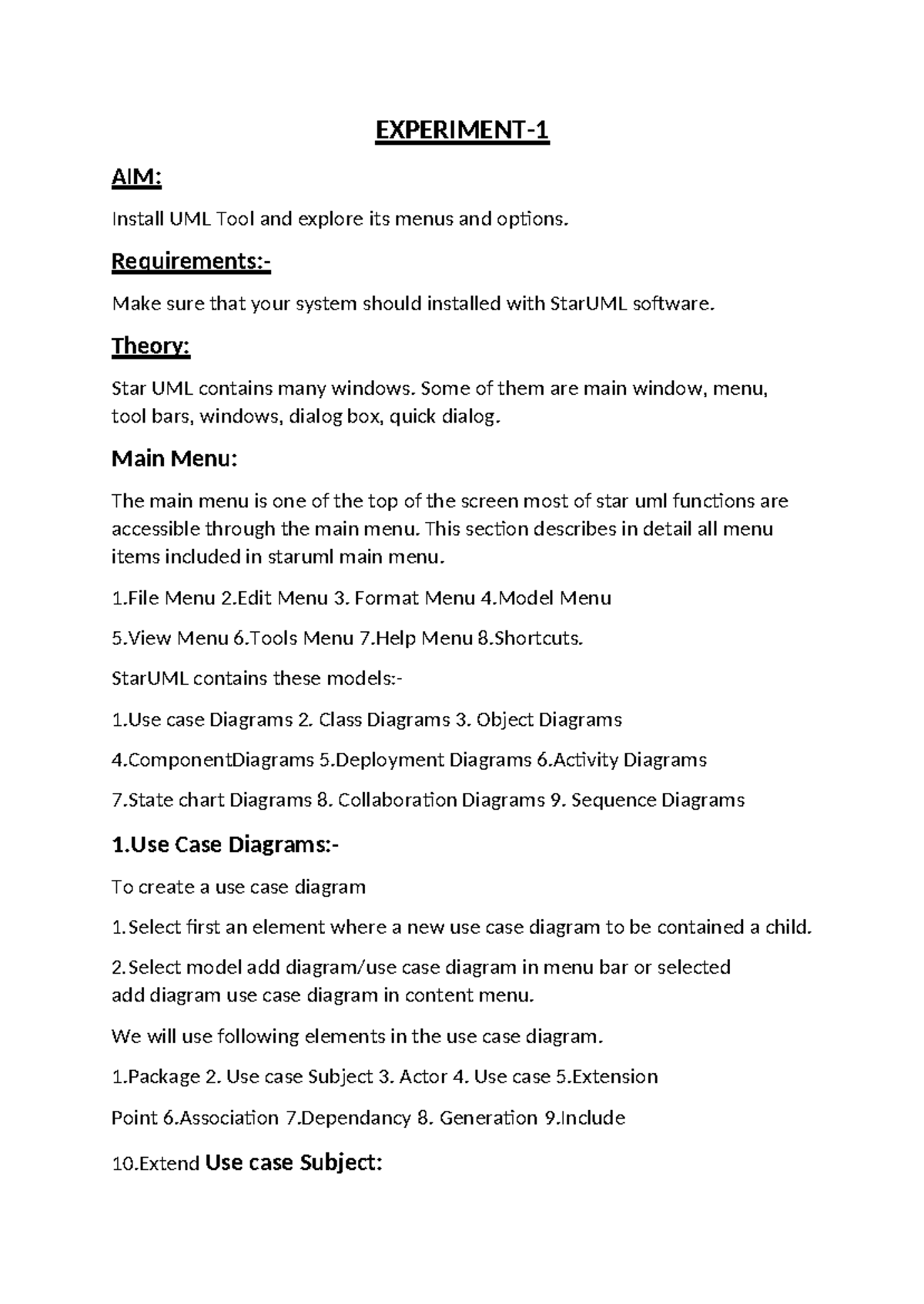 SE ALL LABS - SE LAB: StarUML Experiment and SRS for Railway System ...