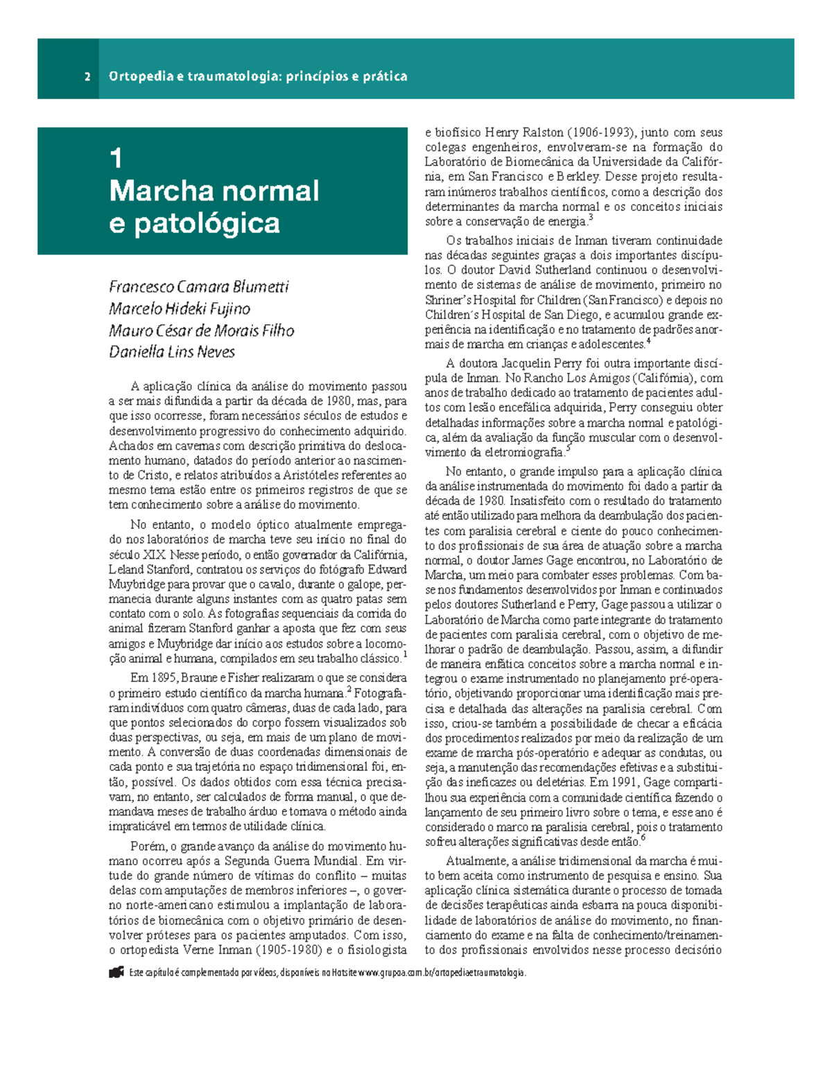 ## Análise da Marcha Normal e Patológica em Ortopedia: Módulo 2 - Studocu