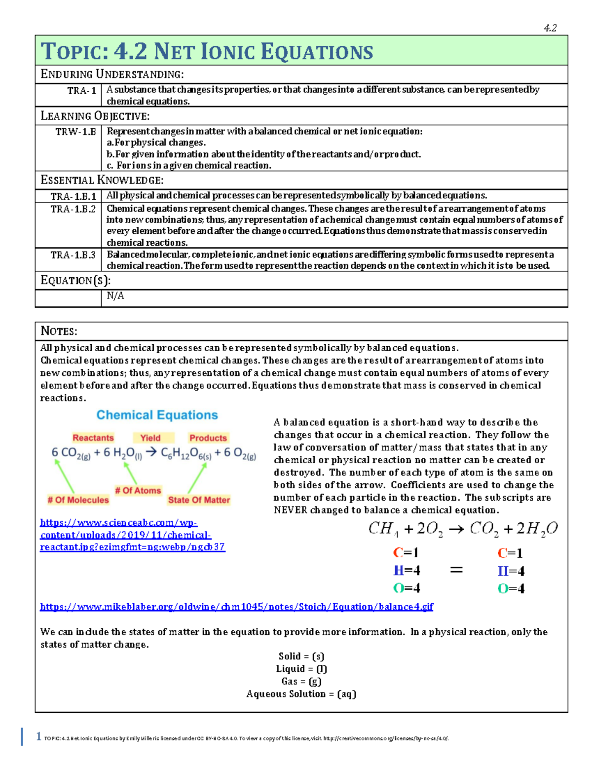 4.2 Net Ionic Equations: Understanding Balancing and Reactions - Studocu
