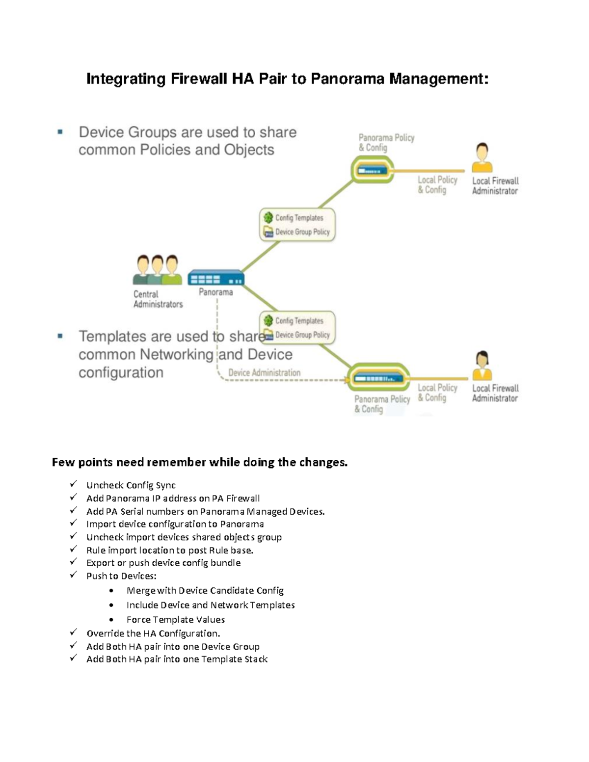 Integrating Firewall HA Pair with Panorama Management Configuration ...