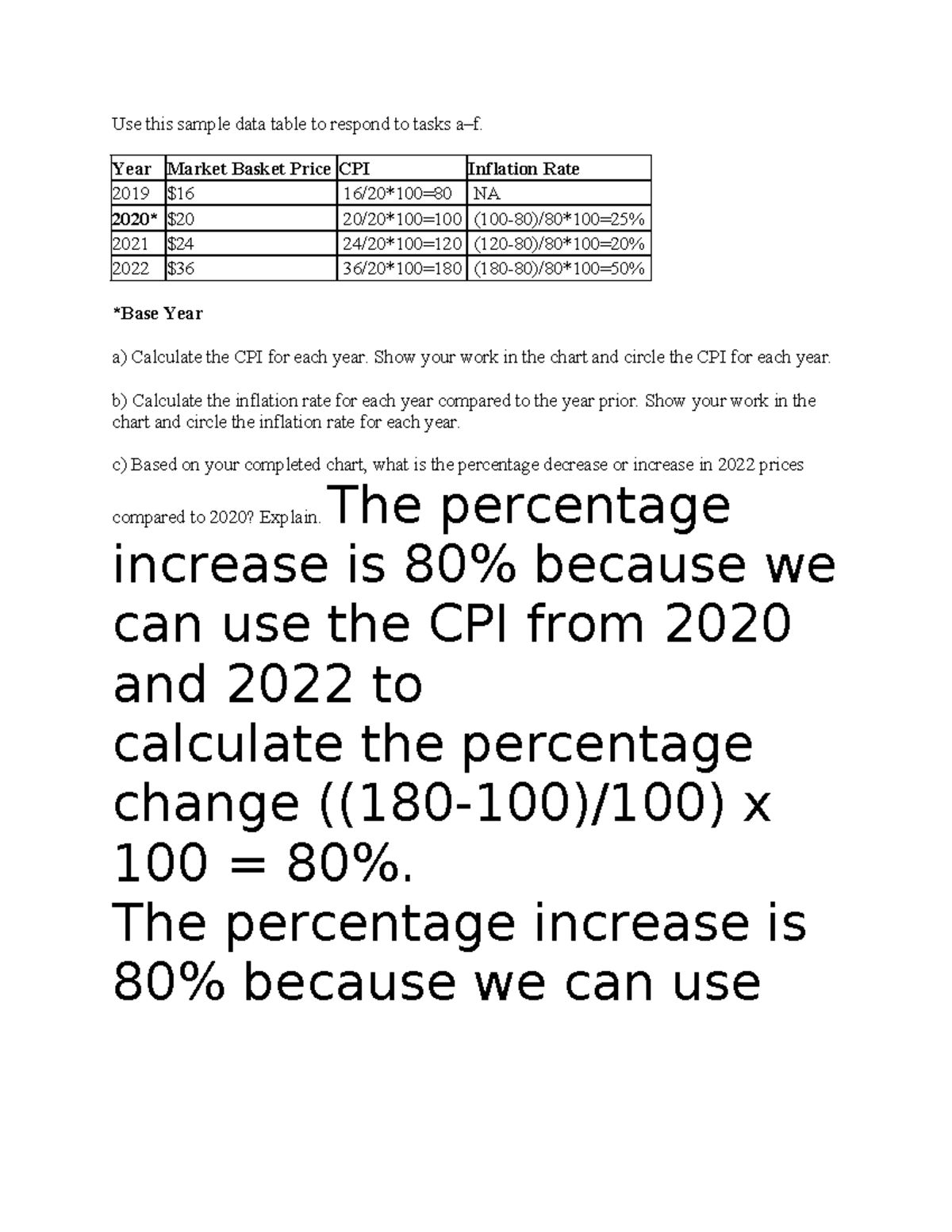 02 04 06 - 2.04 Assignment: CPI & Inflation Rate Calculations - Studocu
