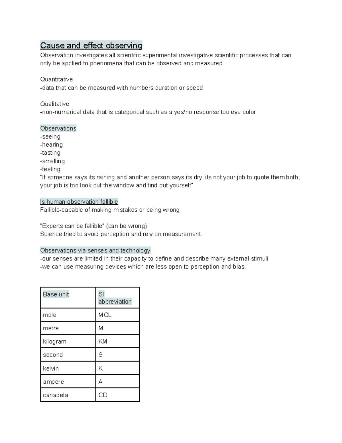 Cause and Effect Observations: Scientific Processes Explained (7th-9th ...