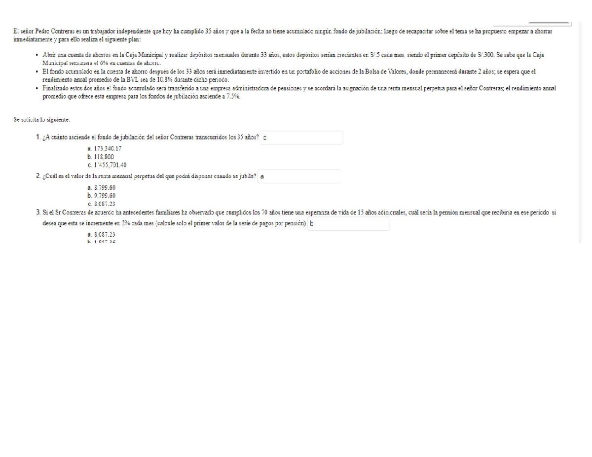 Mate Fin Control virtual - Matemática financiera - Studocu