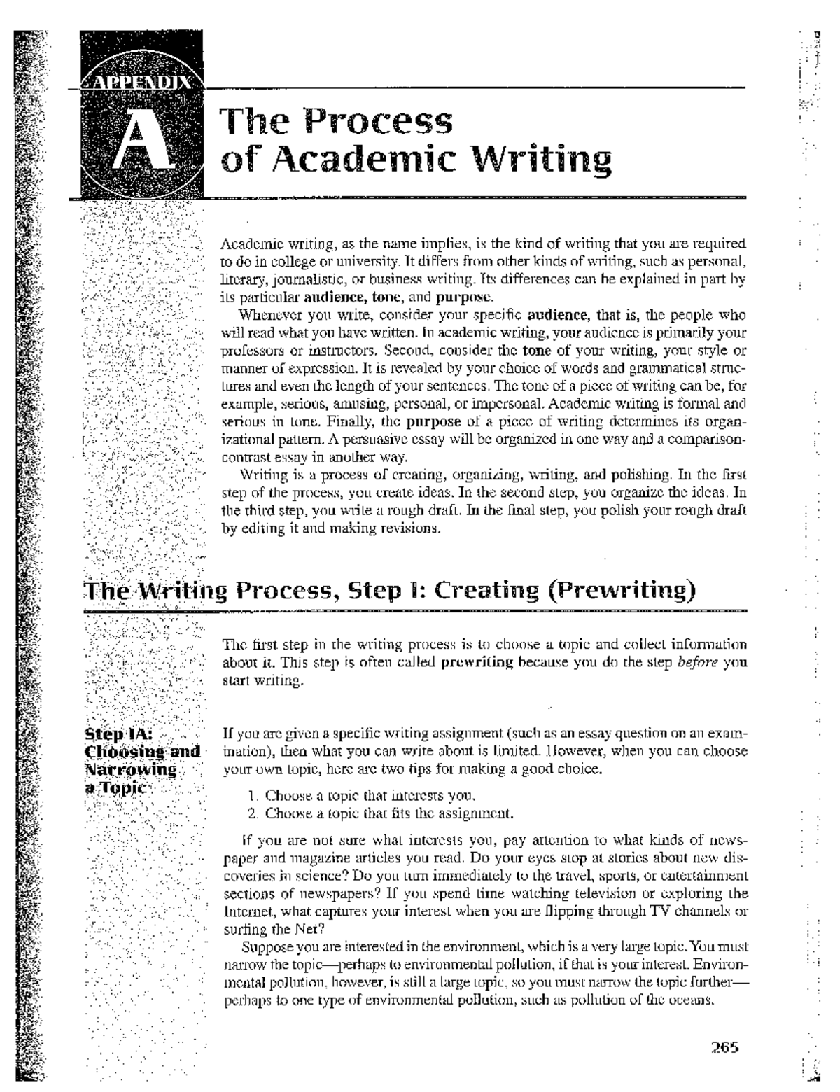 W1: The Process of Academic Writing - A Comprehensive Guide - Studocu