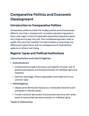 Comparative Politics: Key Concepts and Methodologies in Analysis ...