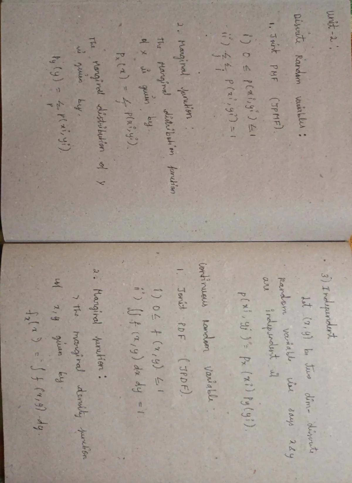 MA3391 - Unit 1 - Probability and Random Variables Notes - Studocu