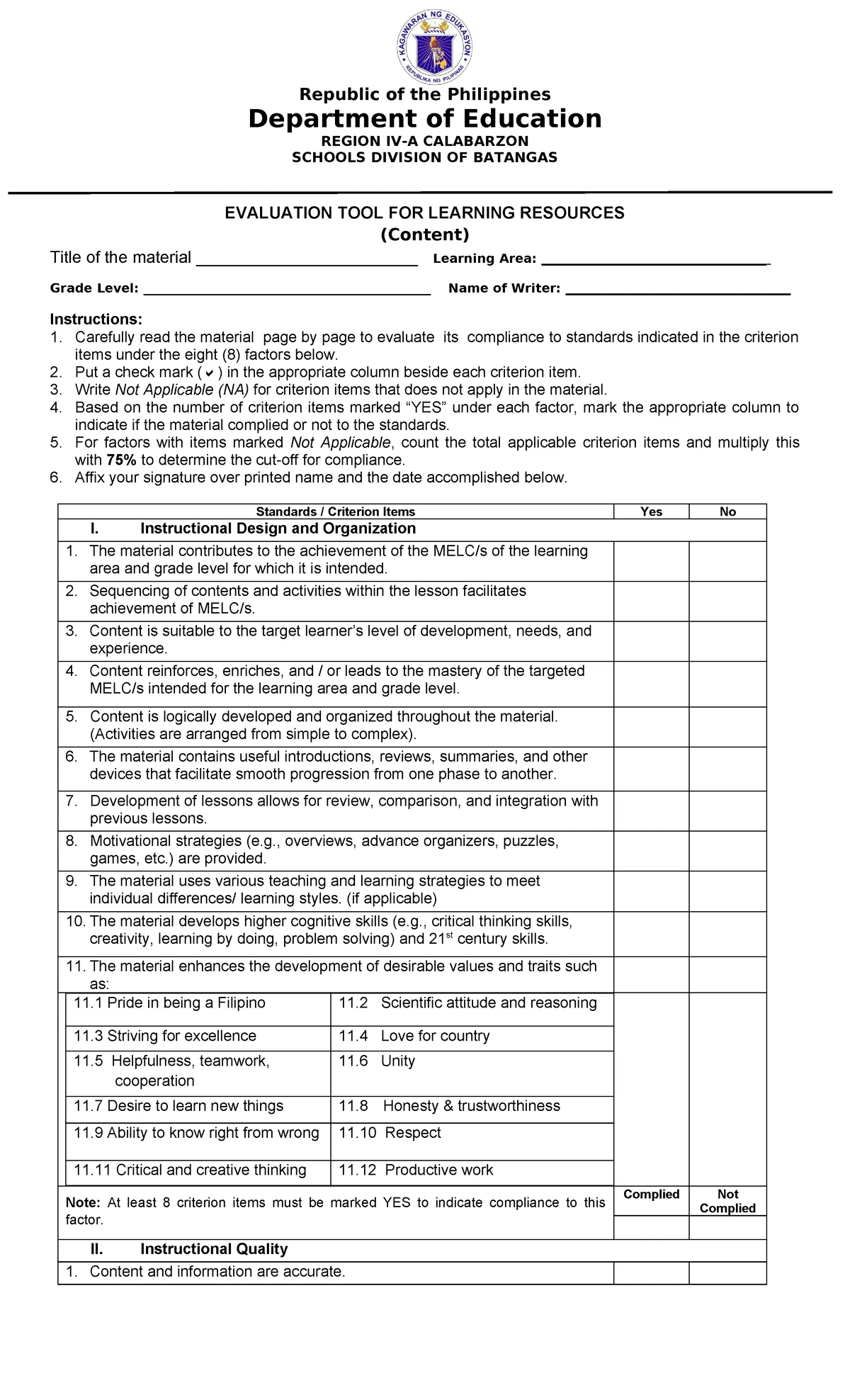 (Makabansa) 202 Lesson Plan: Kahalagahan ng Indibidwalidad sa Grade 1 ...