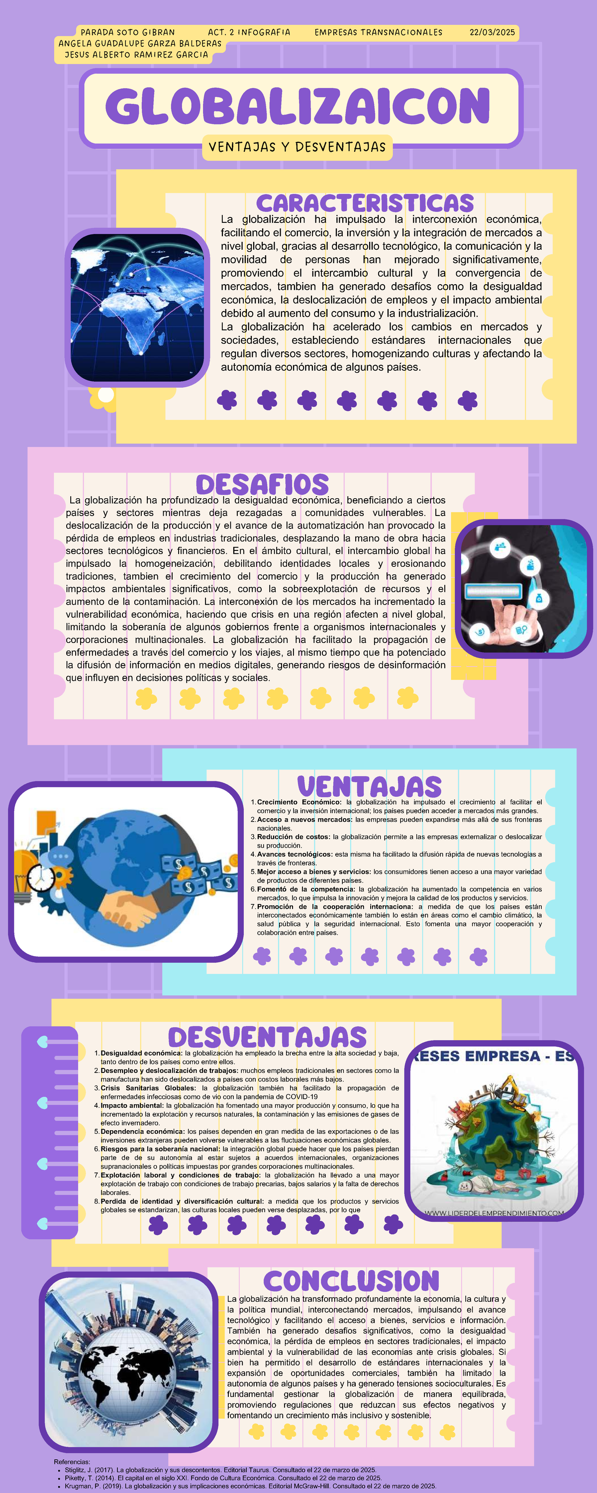 Actividad 2: Infografía sobre Globalización, Ventajas y Desventajas - Studocu