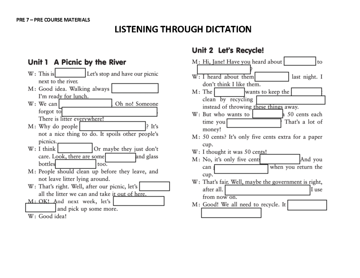Pre 7 - Pre Course Materials - Listening - Tieng Anh chuyen nganh 1 ...