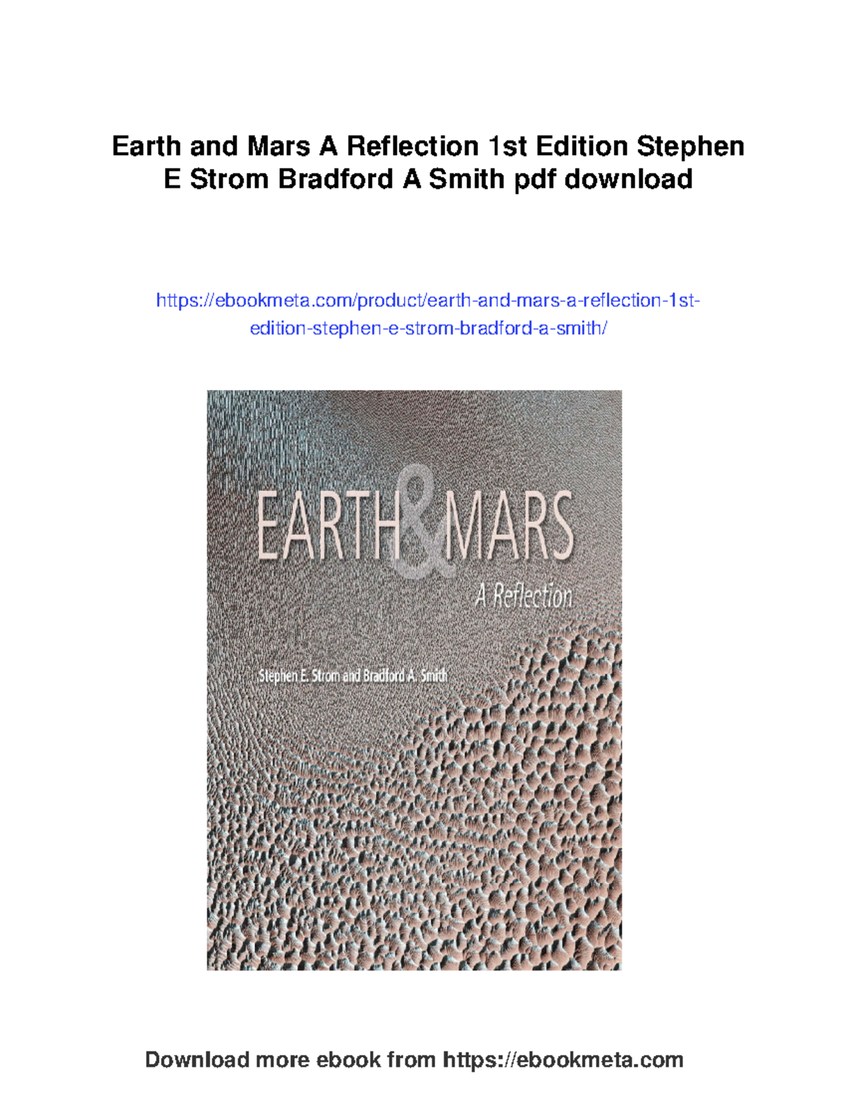 Earth and Mars: A reflection on landscapes and patterns - Studocu