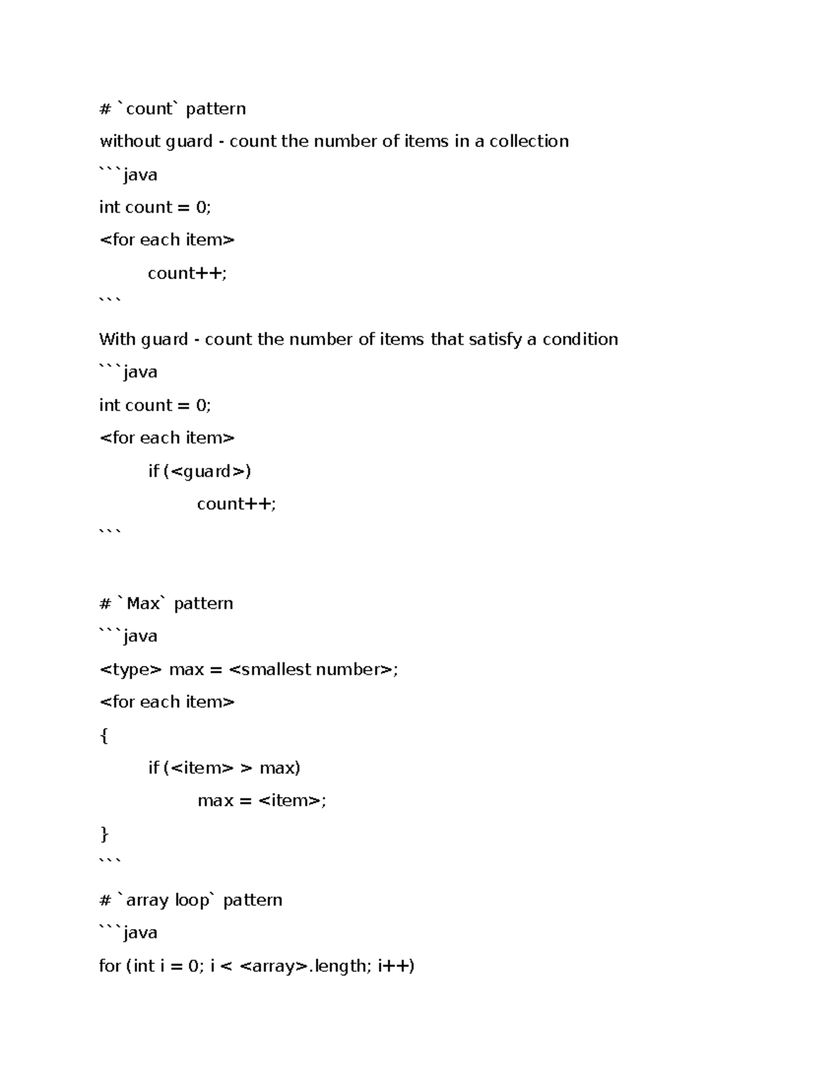 Patterns in Java: Counting Items and Observer Design Pattern - Studocu