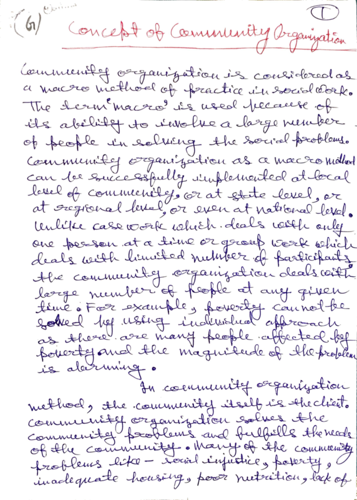 7. Concept of Community Organization - 22518 - Studocu