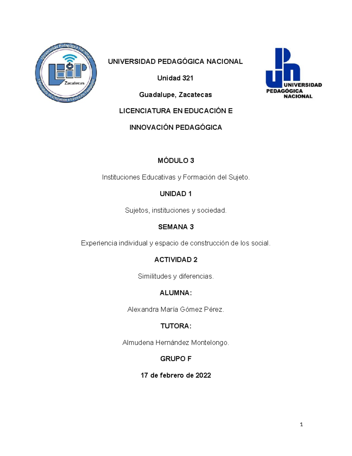 Similitudes y Diferencias en la Educación: Reflexiones de Módulo 3 ...
