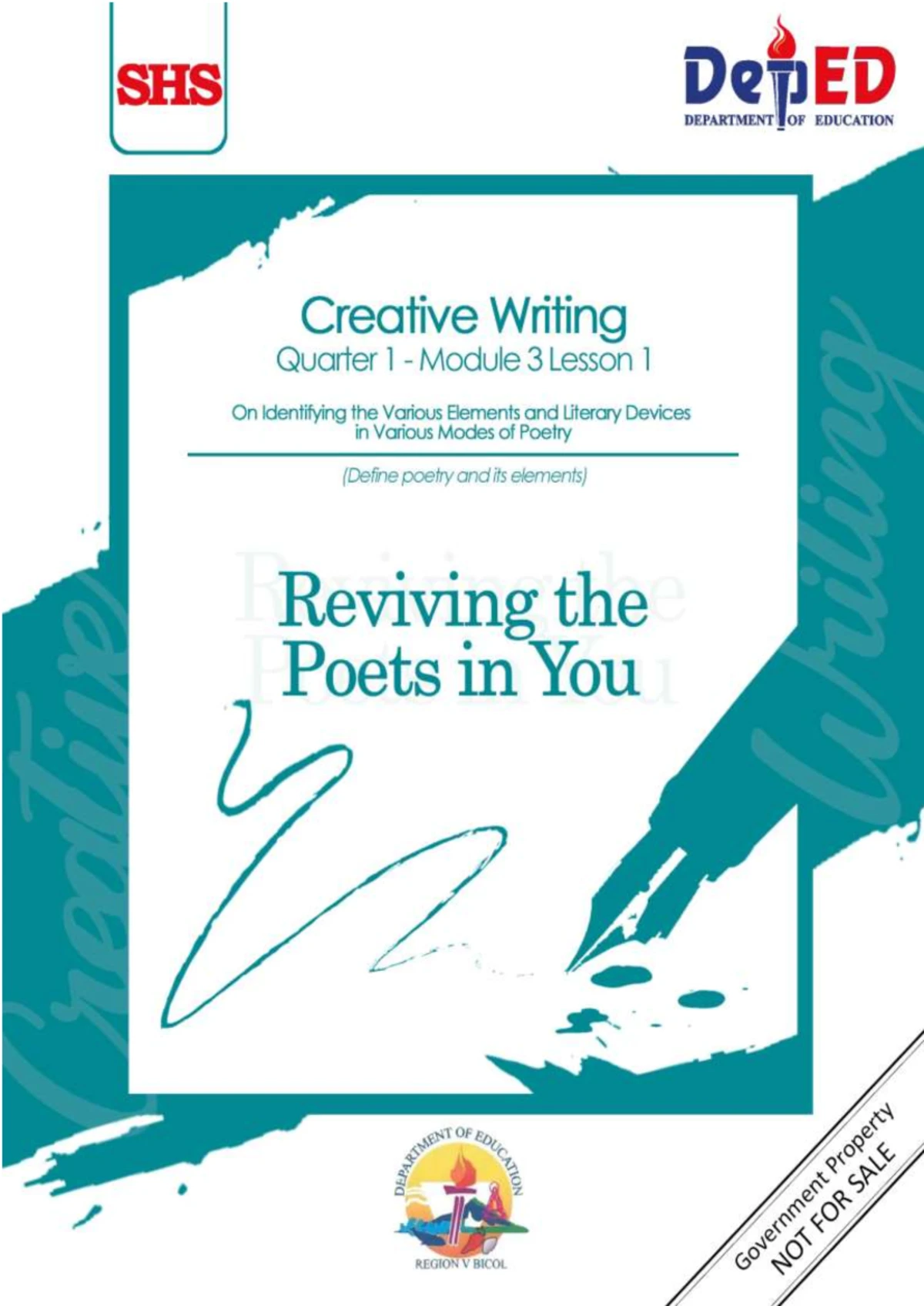 1st Quarter Exam Review for Creative Writing (CW 101) - Studocu