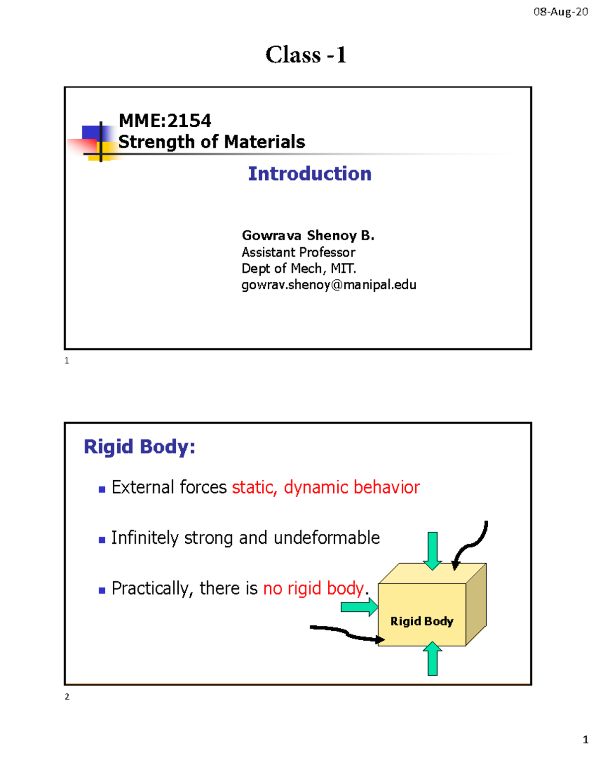 MME-101 Stress-Strain Analysis in Mechanics of Materials - Studocu