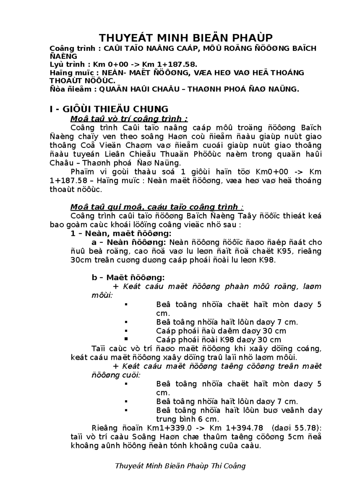 1 Thuyet MINH BIEN PHAP THI CONG coc khoan nhoi, duong BNT - THUYEÁT ...