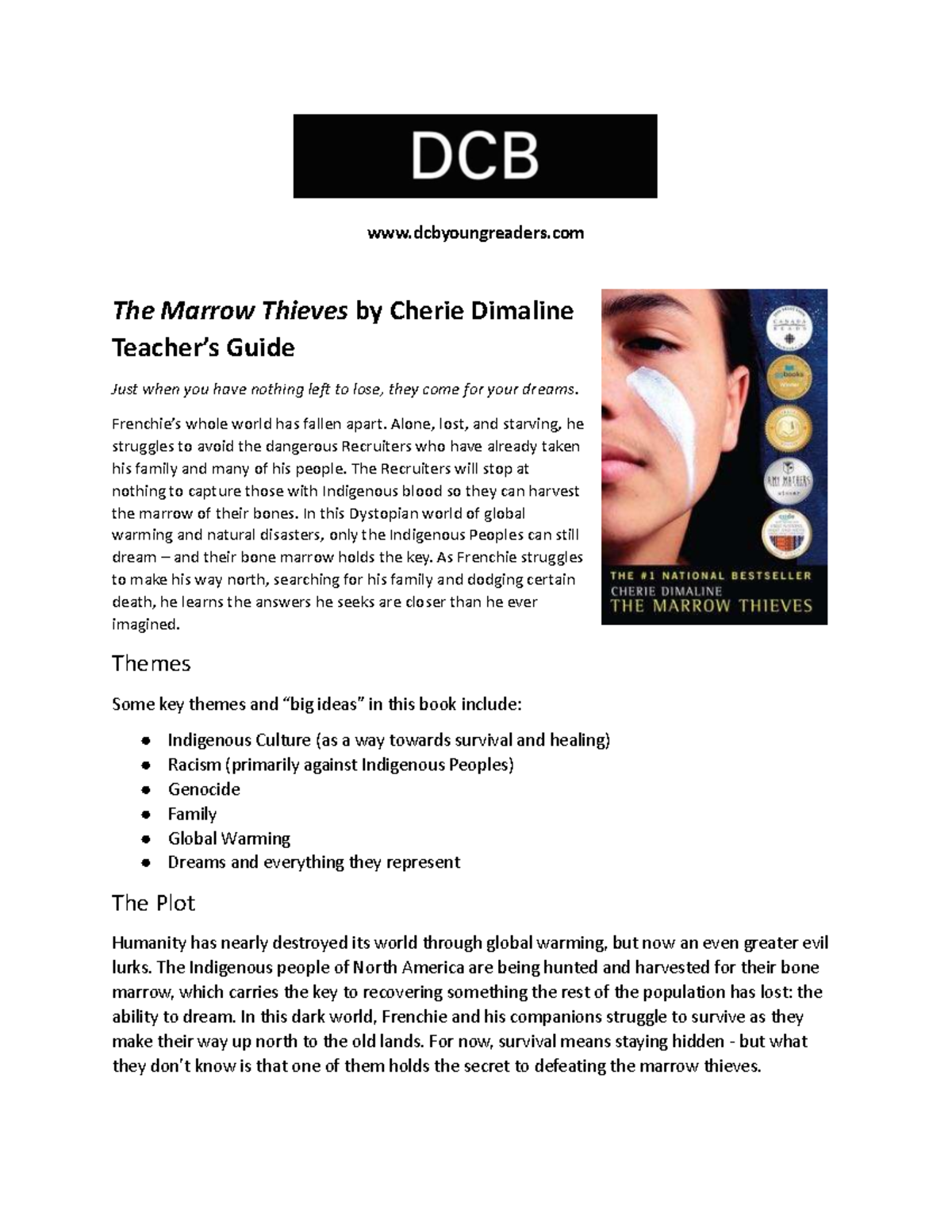 DCB The Marrow Thieves Teacher's Guide: Themes, Discussion & Activities ...