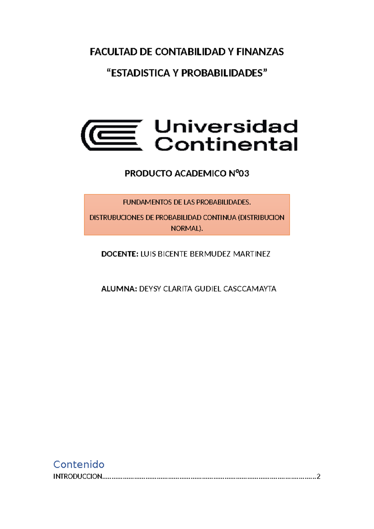 Fundamentos de Probabilidades y Distribución Normal - FAC 2023 - Studocu