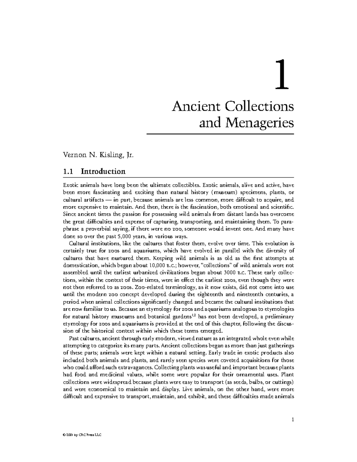 ZH401: Historical Overview of Ancient Animal Collections & Menageries ...