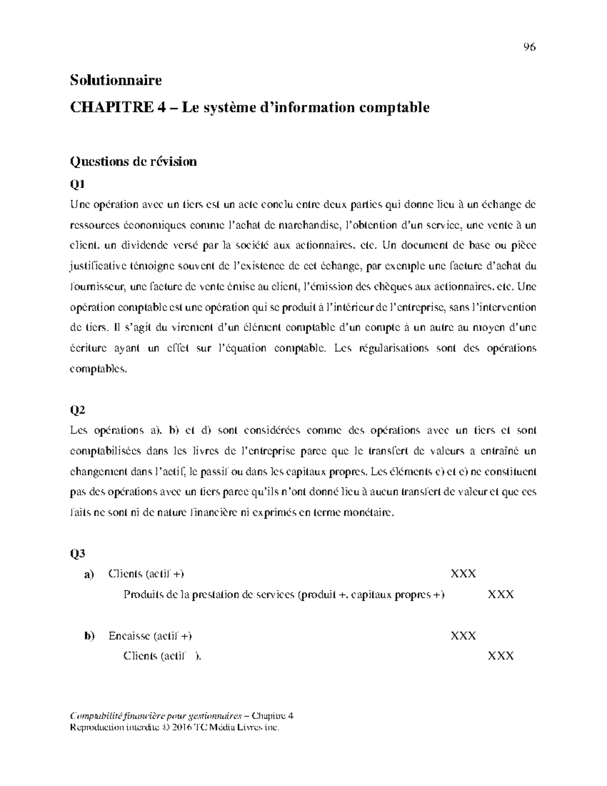 Solutionnaire Ctb1091 - Chapitre 4 : Système d'information comptable - Studocu