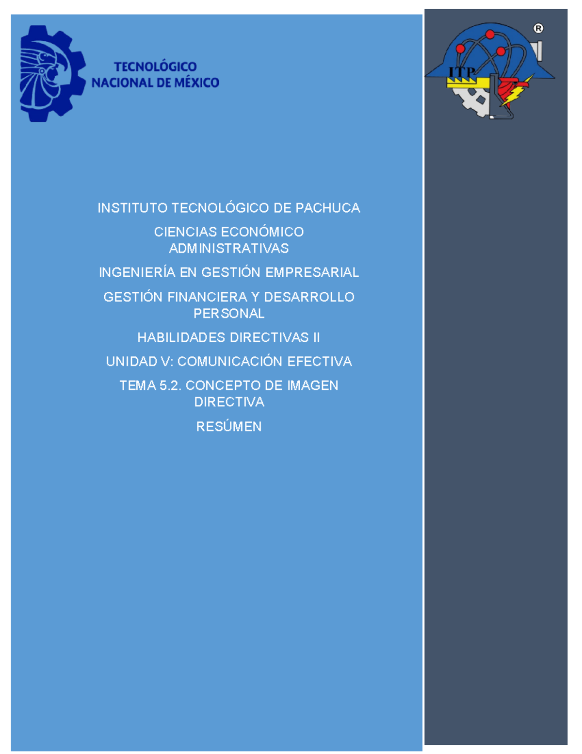 Habilidades Directivas II: Concepto de Imagen Directiva - Unidad V ...