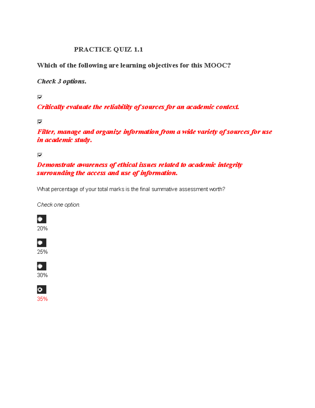 Practice Quiz 1 & 2 - FE SSL101c - Studocu