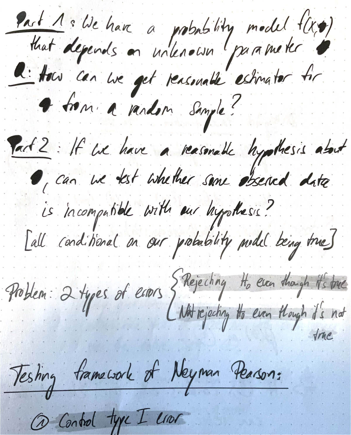 Neyman-Pearson Testing Framework: Estimators & Errors Analysis ...
