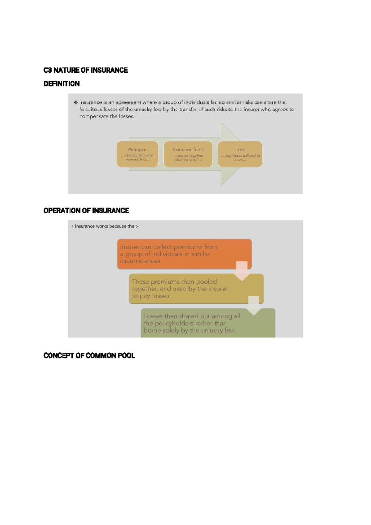 INS200 CHAP 3 - Nature and Functions of Insurance - Studocu