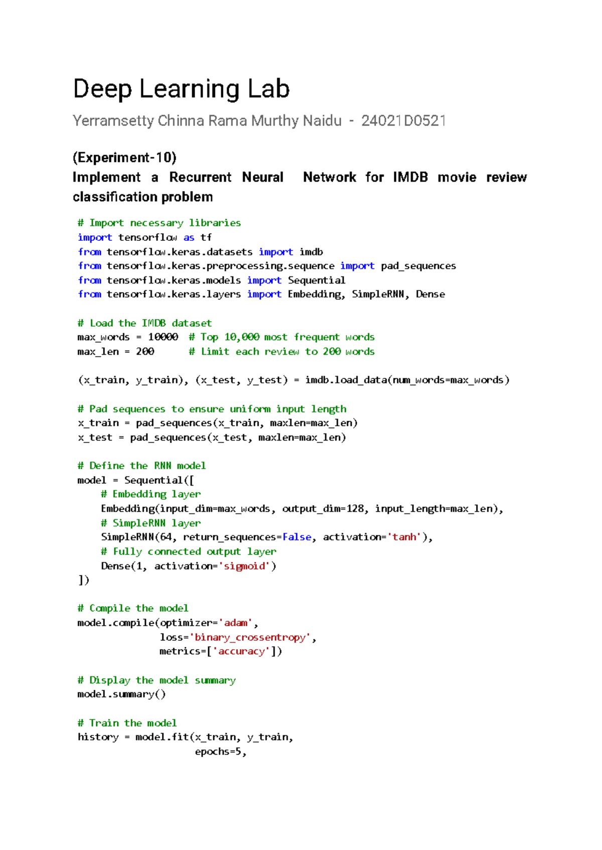 24021 D0521 EXP10 - Deep learning practice material for experiment 10 ...