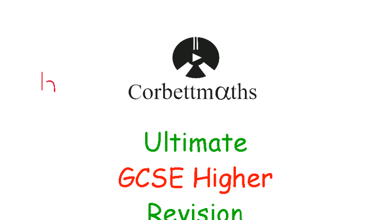 Ultimate GCSE Higher Question Booklet - Ultimate GCSE Higher Revision ...