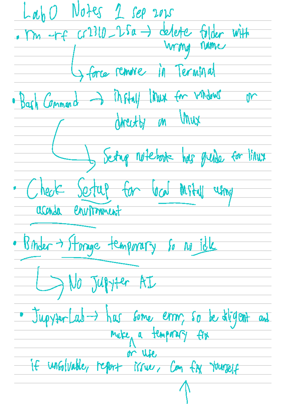 CS1302 Lab 0 Notes: Linux Setup & GenAI Usage Guide - Studocu