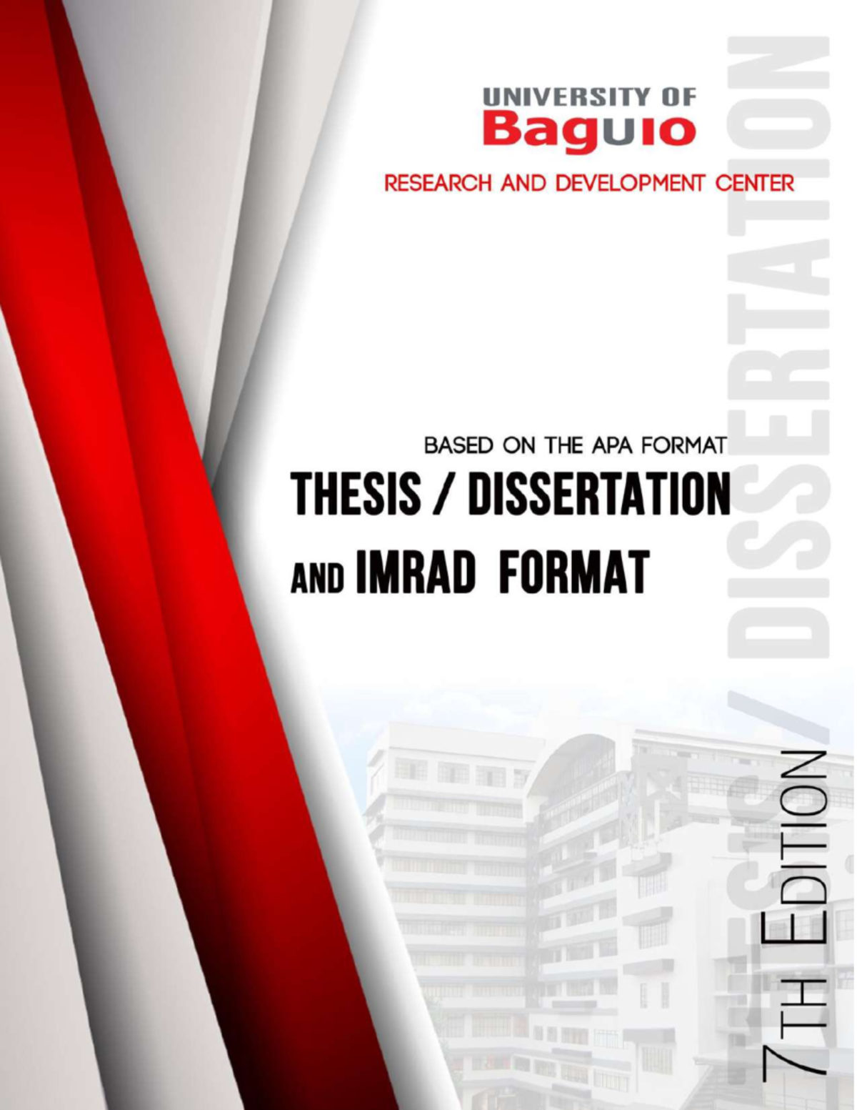 RDC Thesis & Dissertation IMRAD Format Guidelines for UB Students - Studocu