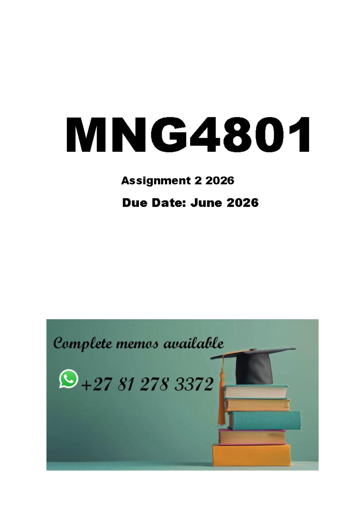 MNG4801 Assignment 2 Memo: VUCA Framework & Flutterwave Analysis - Studocu