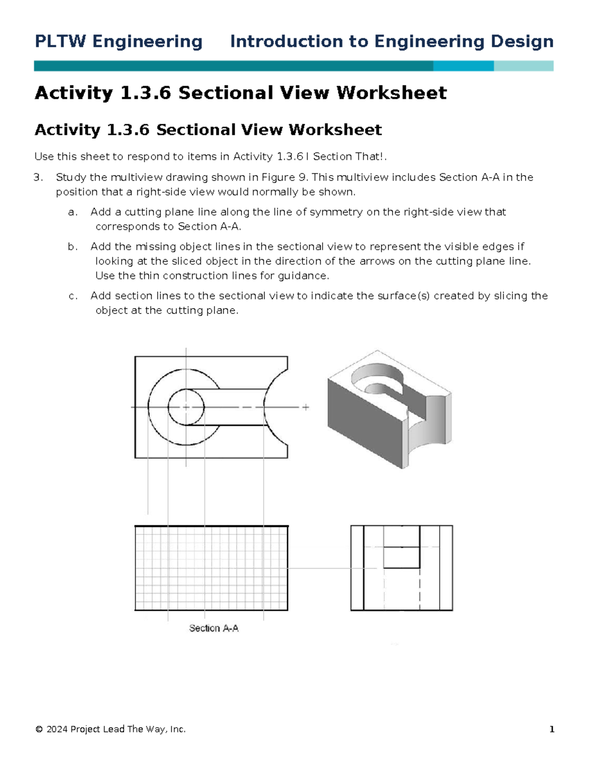 IED 136 Final Exam Sectional View Worksheet Activity 1.3.6 - Studocu