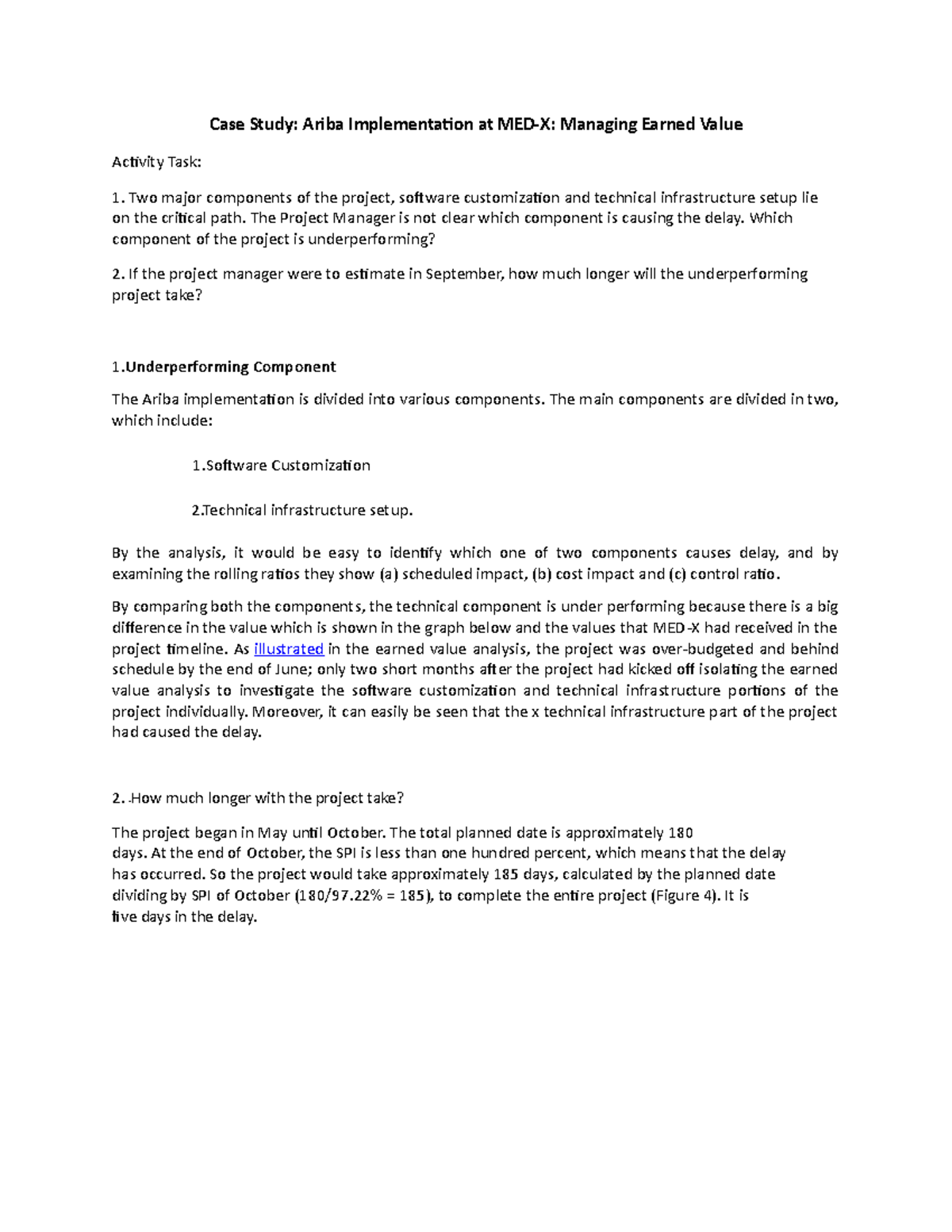 ISB ITPM Assignment 8 - academc - Case Study: Ariba Implementation at ...