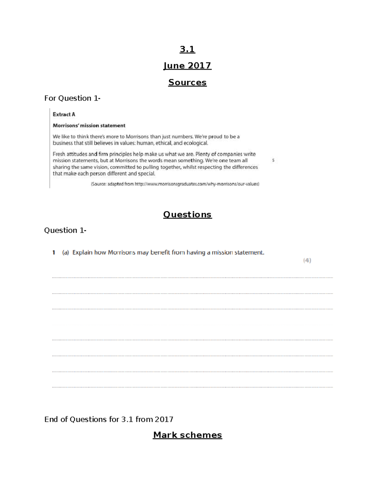 Theme 3 Business Exam Questions: 3.1, 3.2, and 3.3 (2017-2024) - Studocu