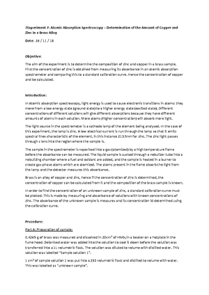 CH201 experiment 1 - Experiment: Reduction of Benzophenone with Sodium ...