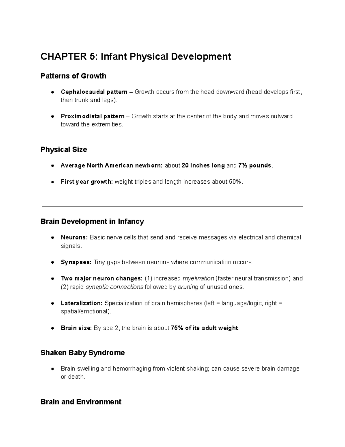 Infant Development: Physical, Cognitive, and Emotional Growth (PSY 101 ...