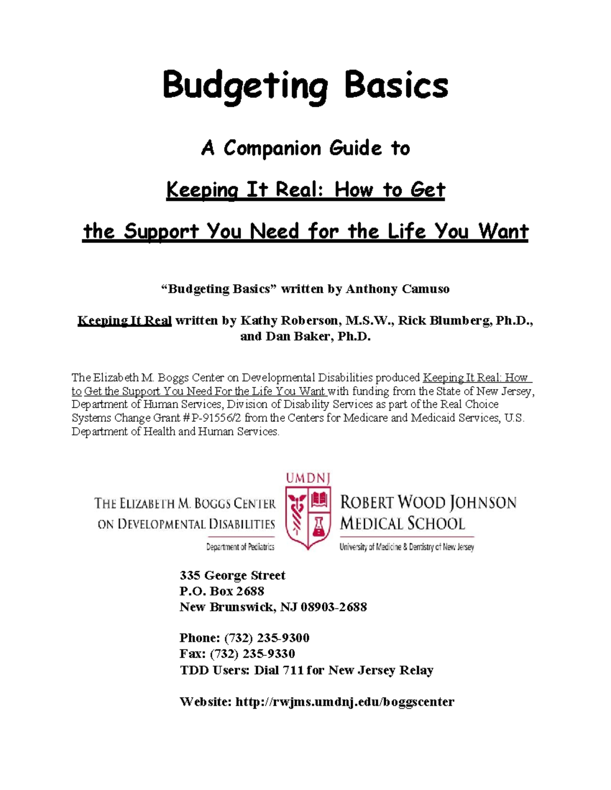 Budgeting Basics Workshop: A Guide to Financial Management - Studocu