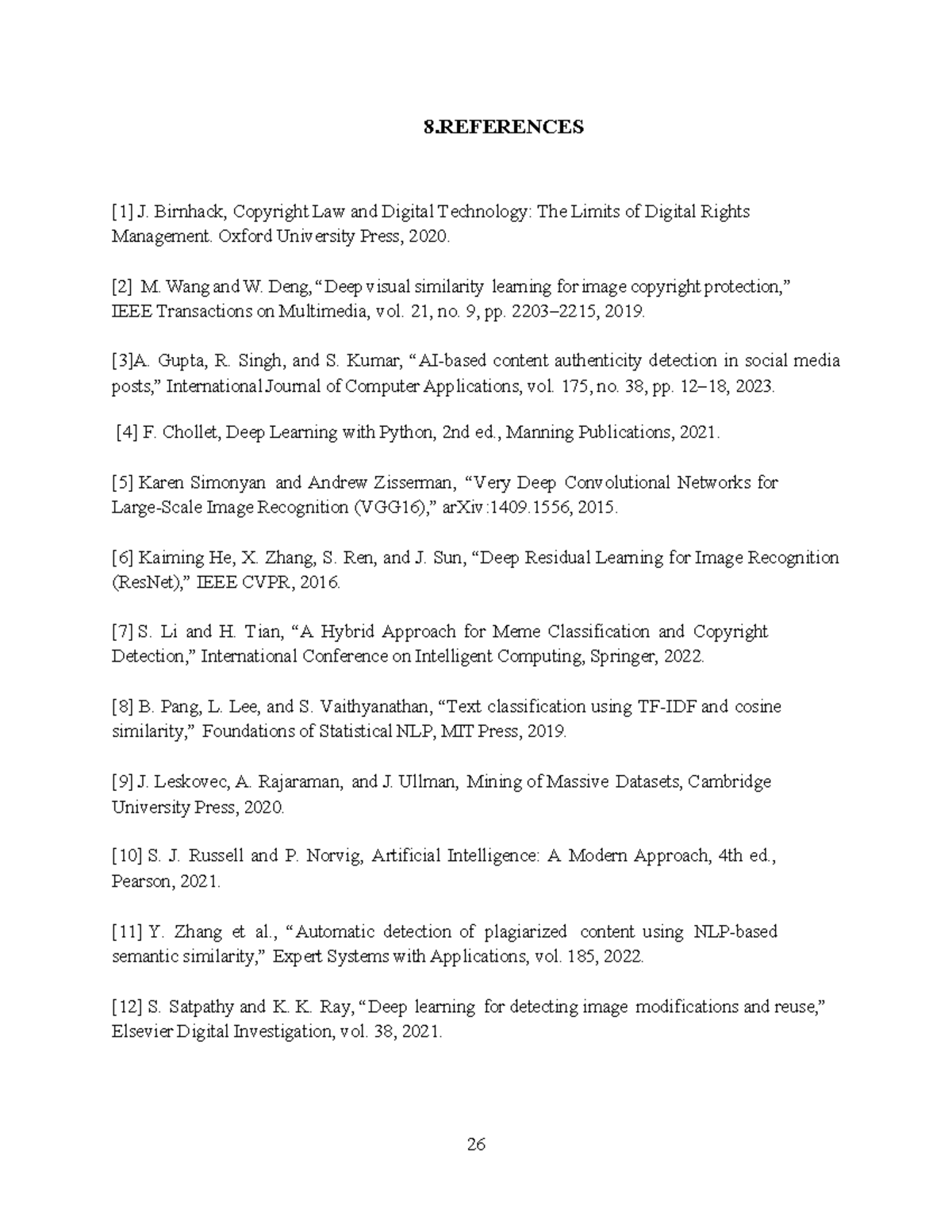 References for Course 26 - Hnn: Key Texts on Copyright and AI - Studocu