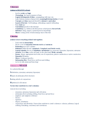 Metalanguage-List - English Language - Metalanguage Definitions List ...