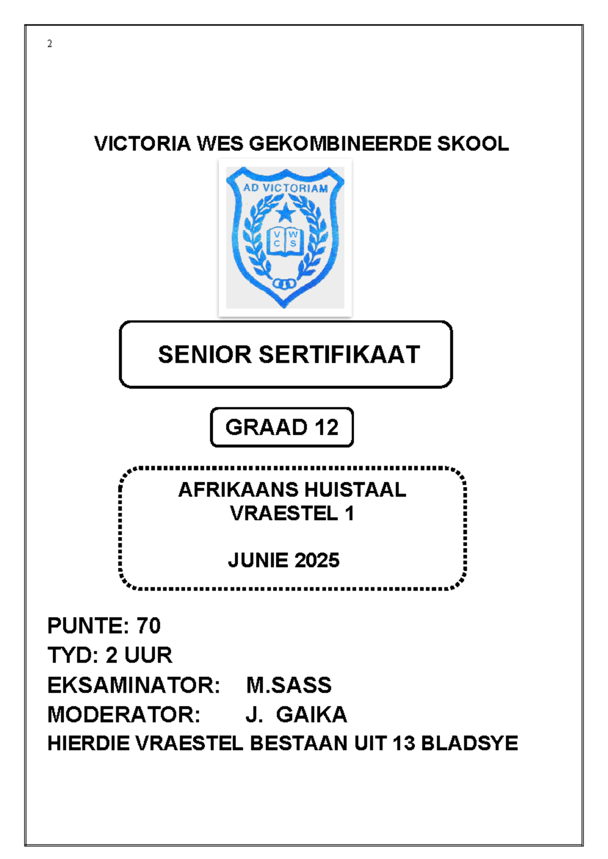 Afrikaans HL P1 Junie 2025: Vraestel 1 - Energiedrankies en Gesondheid ...