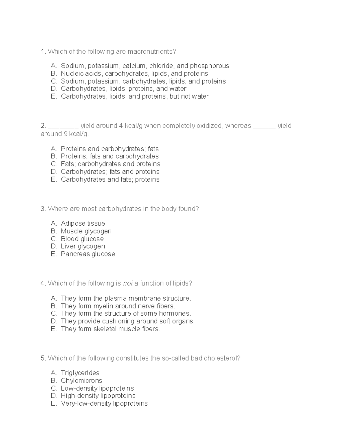 Metabolism and Nutrient Utilization: Exam Review Notes - Studocu