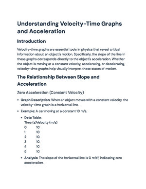 Understanding Motion: Position & Velocity vs. Time Graphs (PHYS101 ...