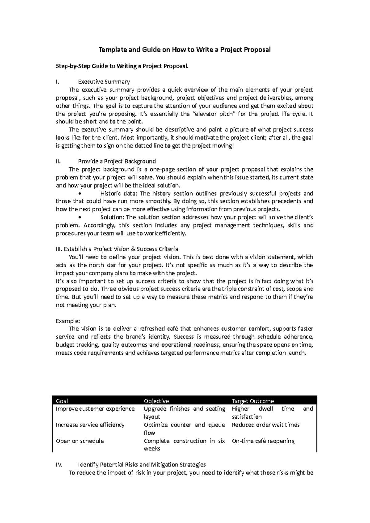 Writing a Project Proposal: A Comprehensive Guide - Studocu