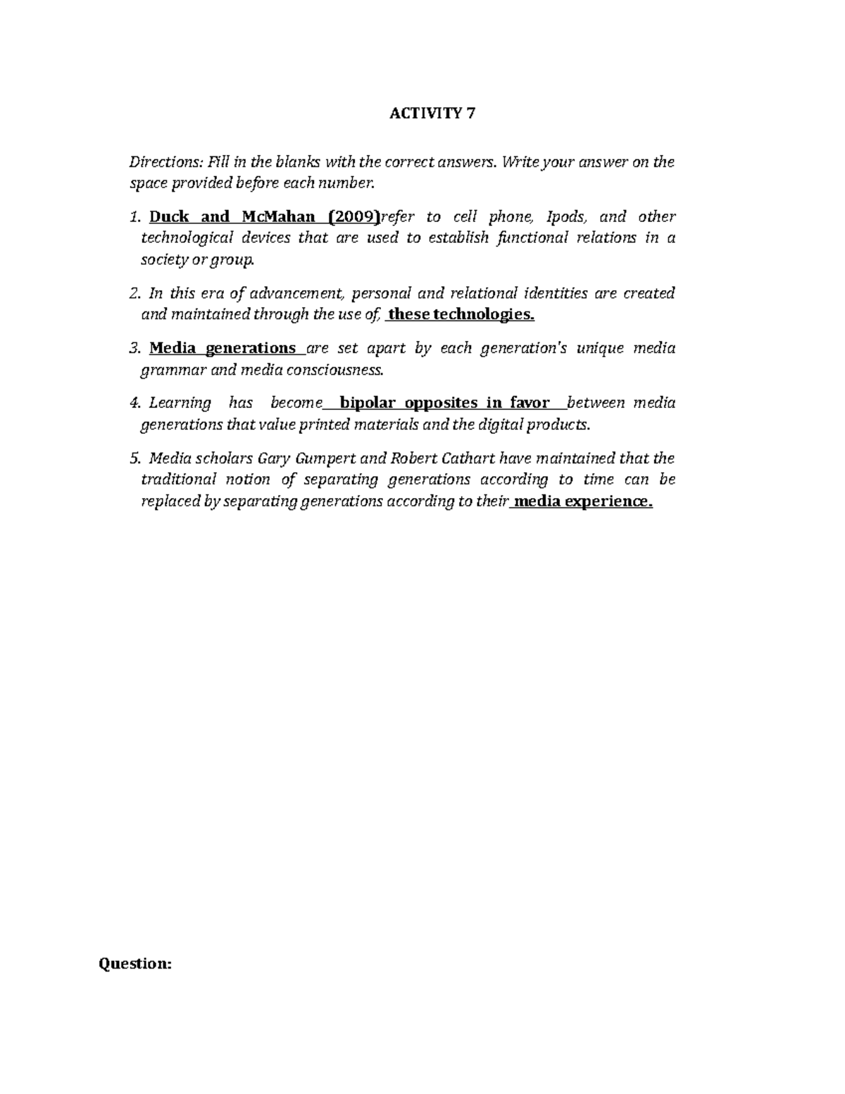 Purposive Communication Activity 7: The Role of Smartphones in Pandemic ...