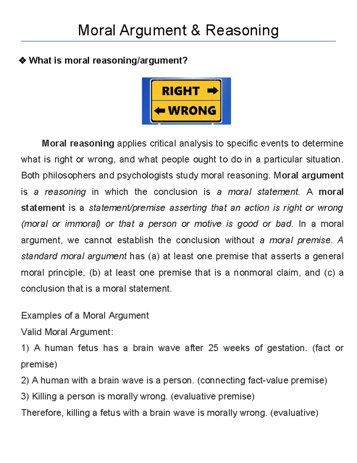 Ethics Lesson 3 & 4: Understanding Moral Reasoning and Kohlberg's ...