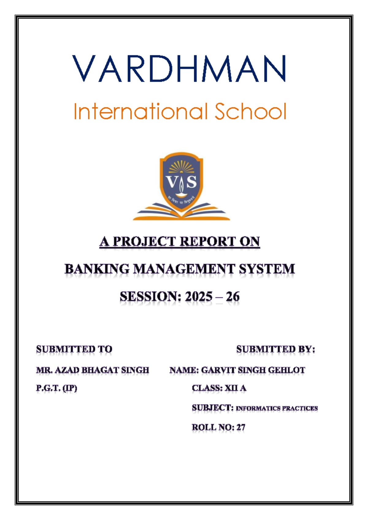 IP Project - Examination Module Using Python for Class XII - Studocu