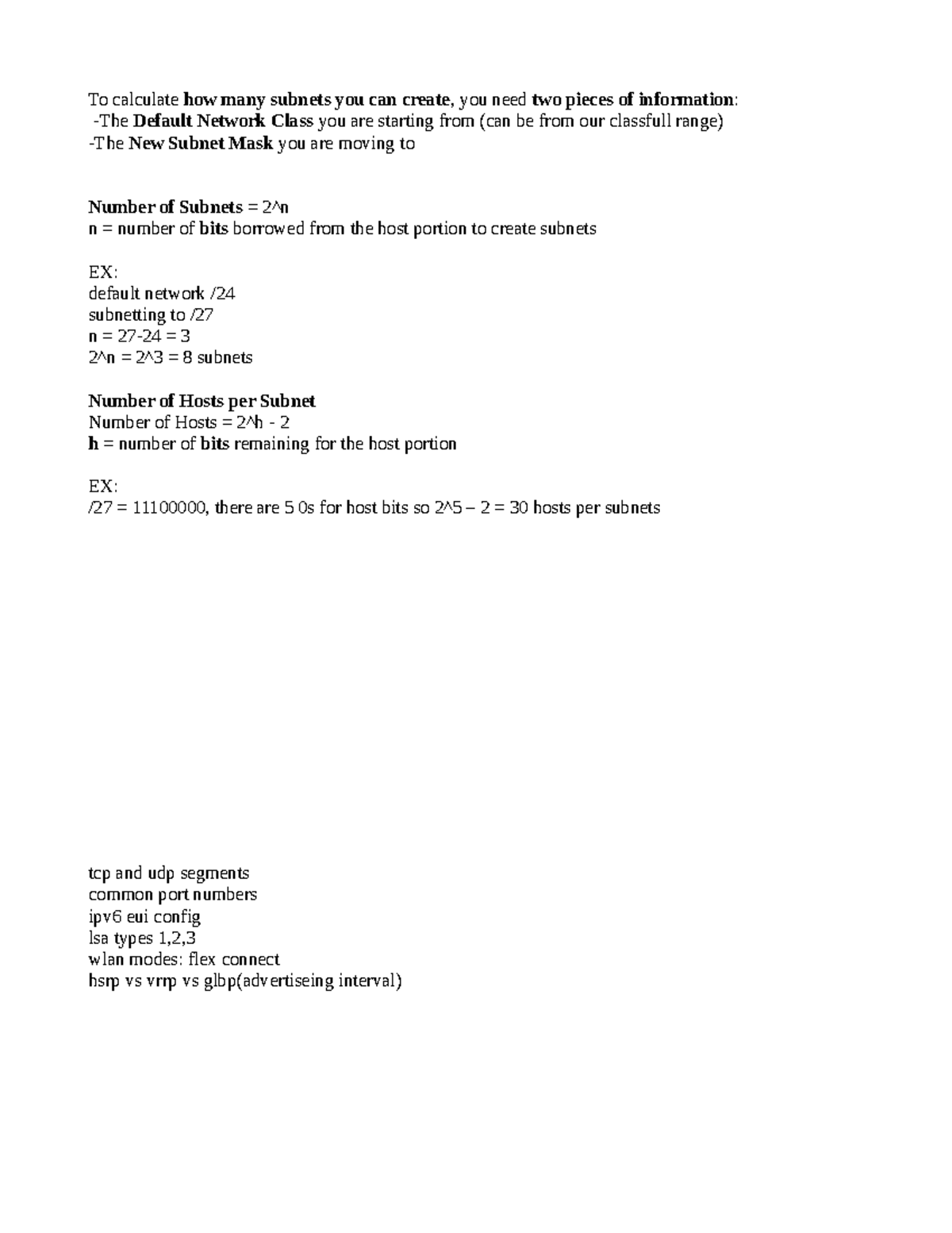 IPv4 Subnetting Guide: Calculating Subnets and Hosts - Studocu